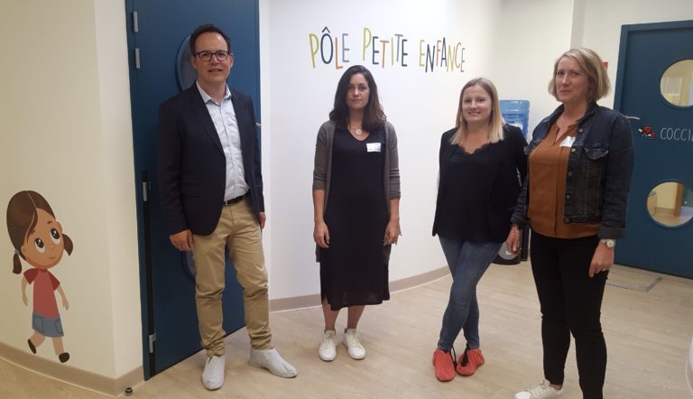 Visite du pôle petite enfance de Bayeux - Bertrand Bouyx, Député Horizons